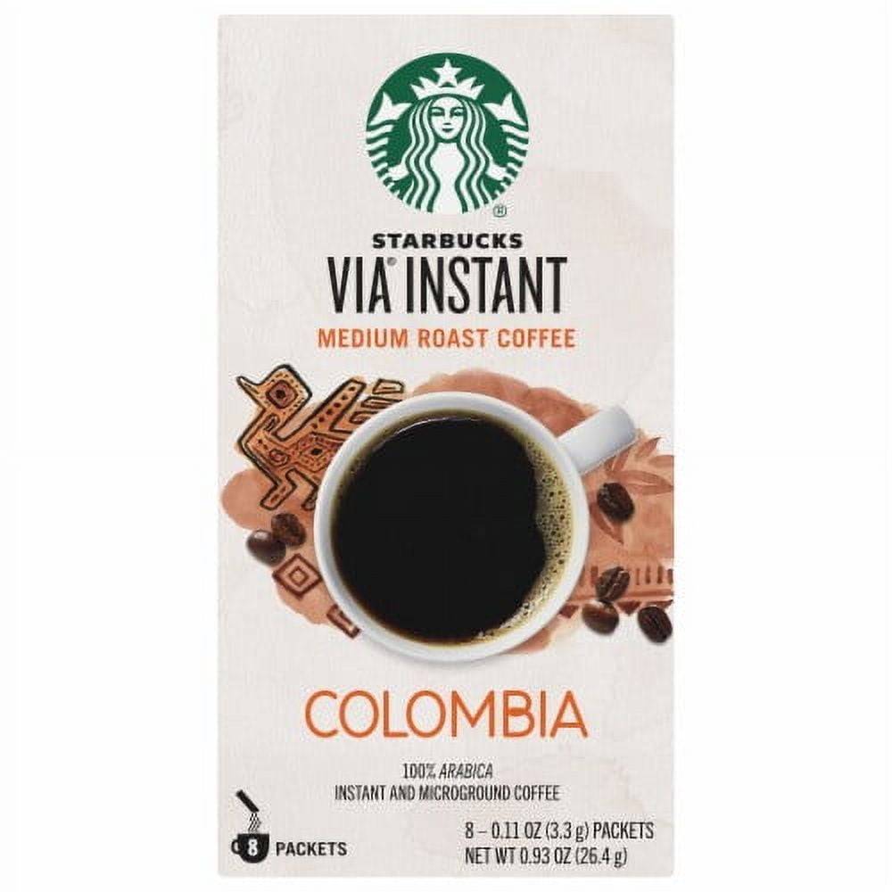 Starbucks VIA Colombia Medium Roast Instant Coffee 8 ct - Pack of 2 ...