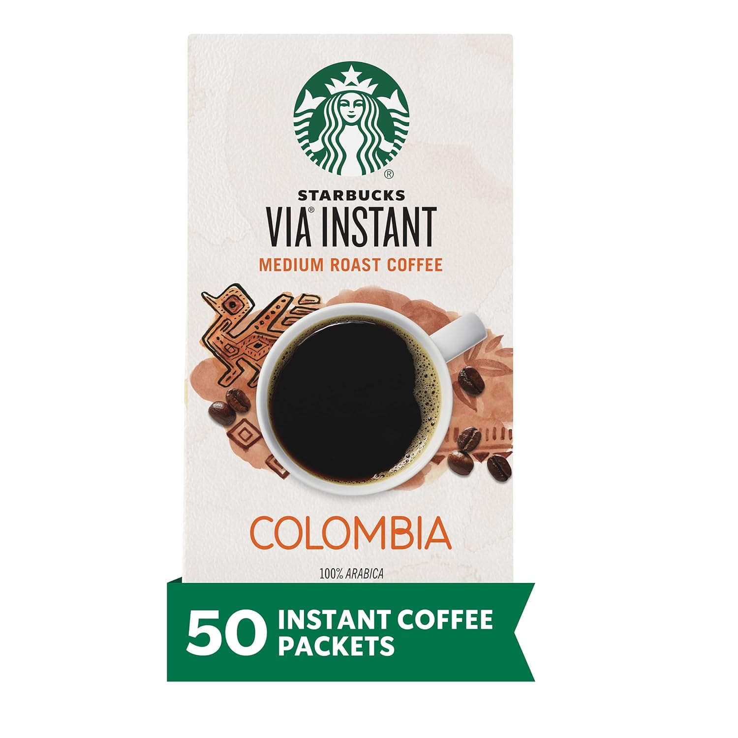 Starbucks VIA Ready Brew Colombia Coffee, 50-Count - Walmart.com