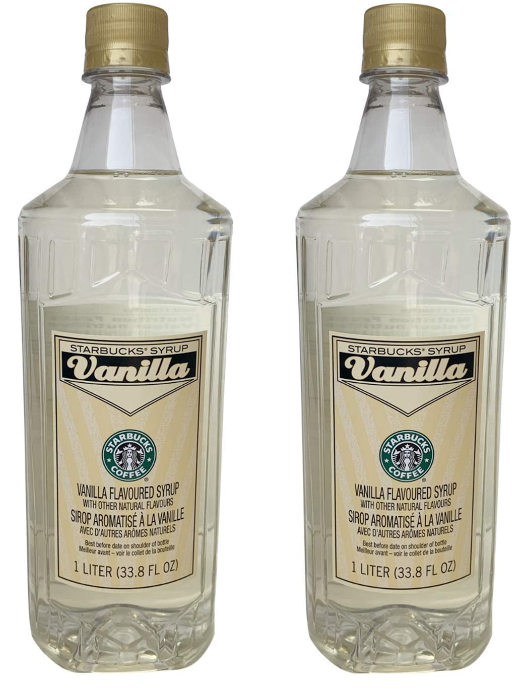 Starbucks Vanilla Liquid Sugar Coffee Syrup, 1-Litre, 2 Bottle Pack ...