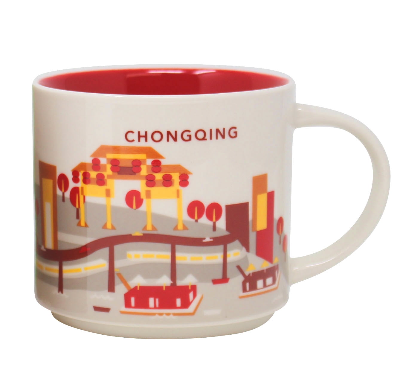 Starbucks You Are Here Series Chongqing Ceramic Mug, 14 Oz - Walmart.com