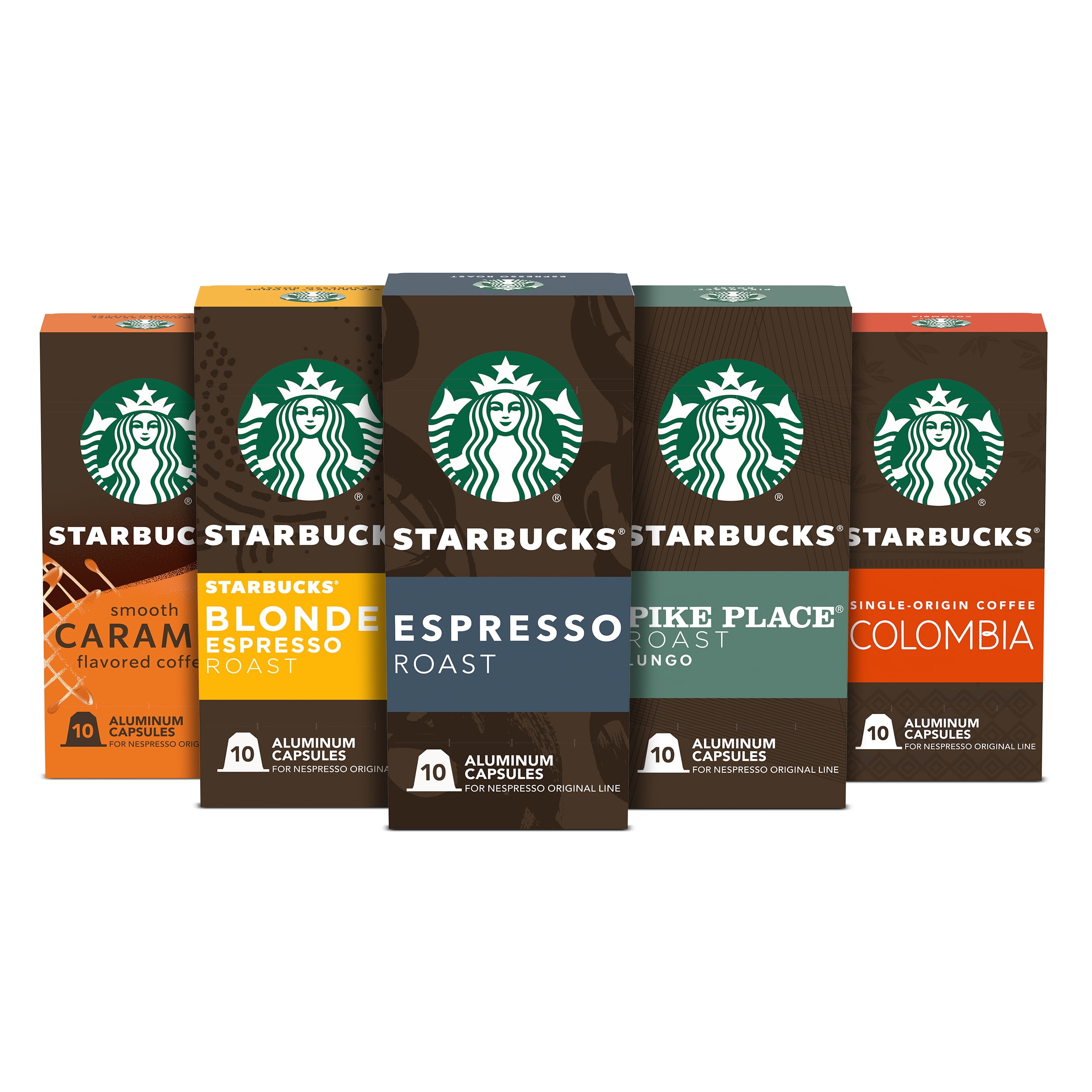 Starbucks by Nespresso Original Coffee Capsules, Variety Pack, 50 Count ...