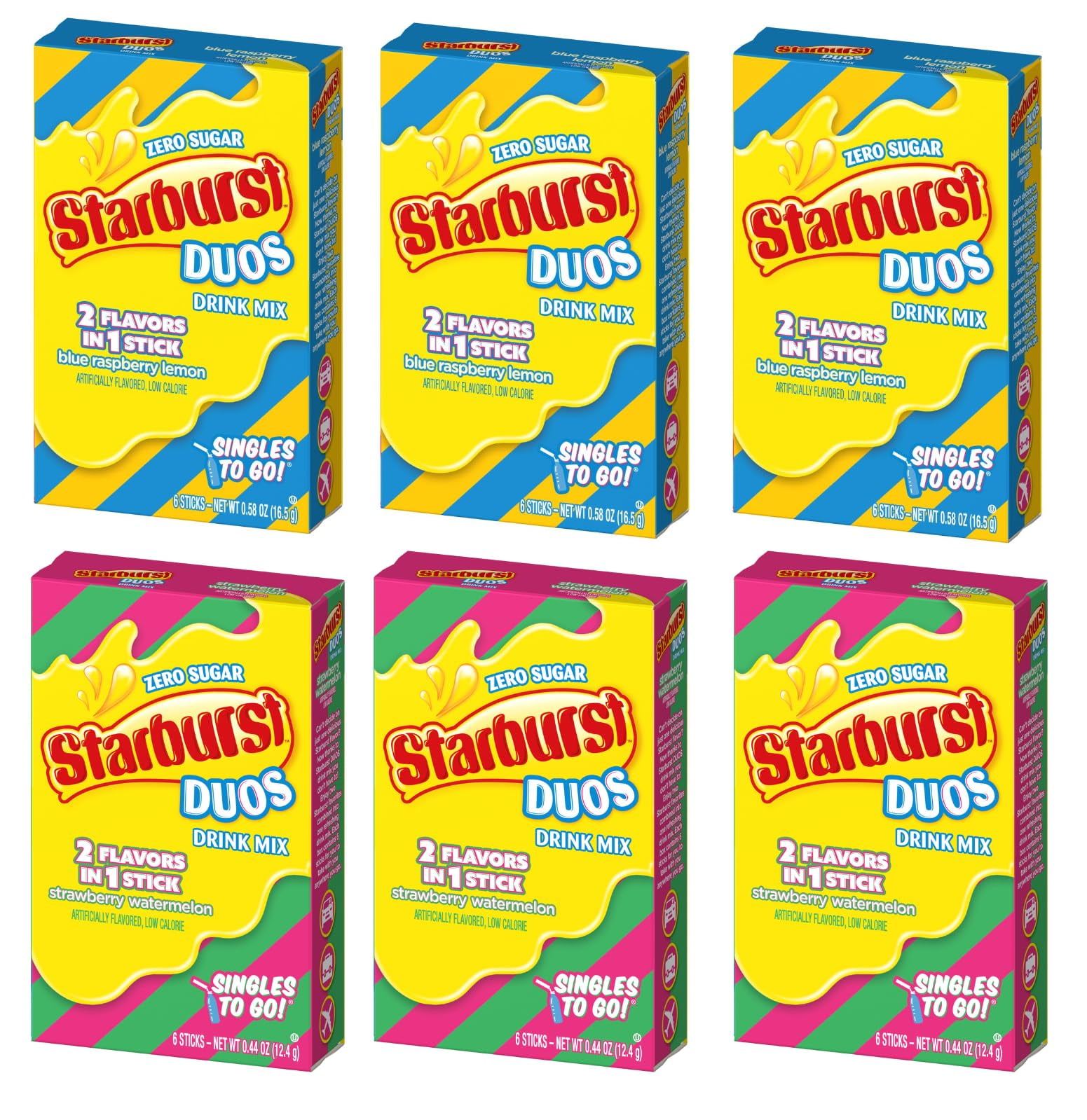 Starburst Duos Singles To Go Drink Mix Variety Pack, 3 Boxes Of ...