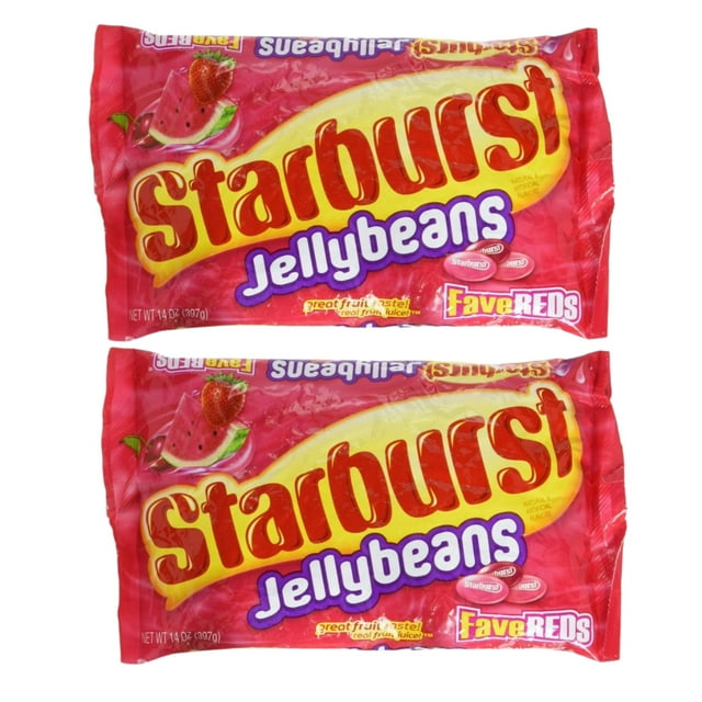 Starburst FaveREDs Jelly Beans Chewy Candy - 14 oz - 2 Bags - Walmart.com