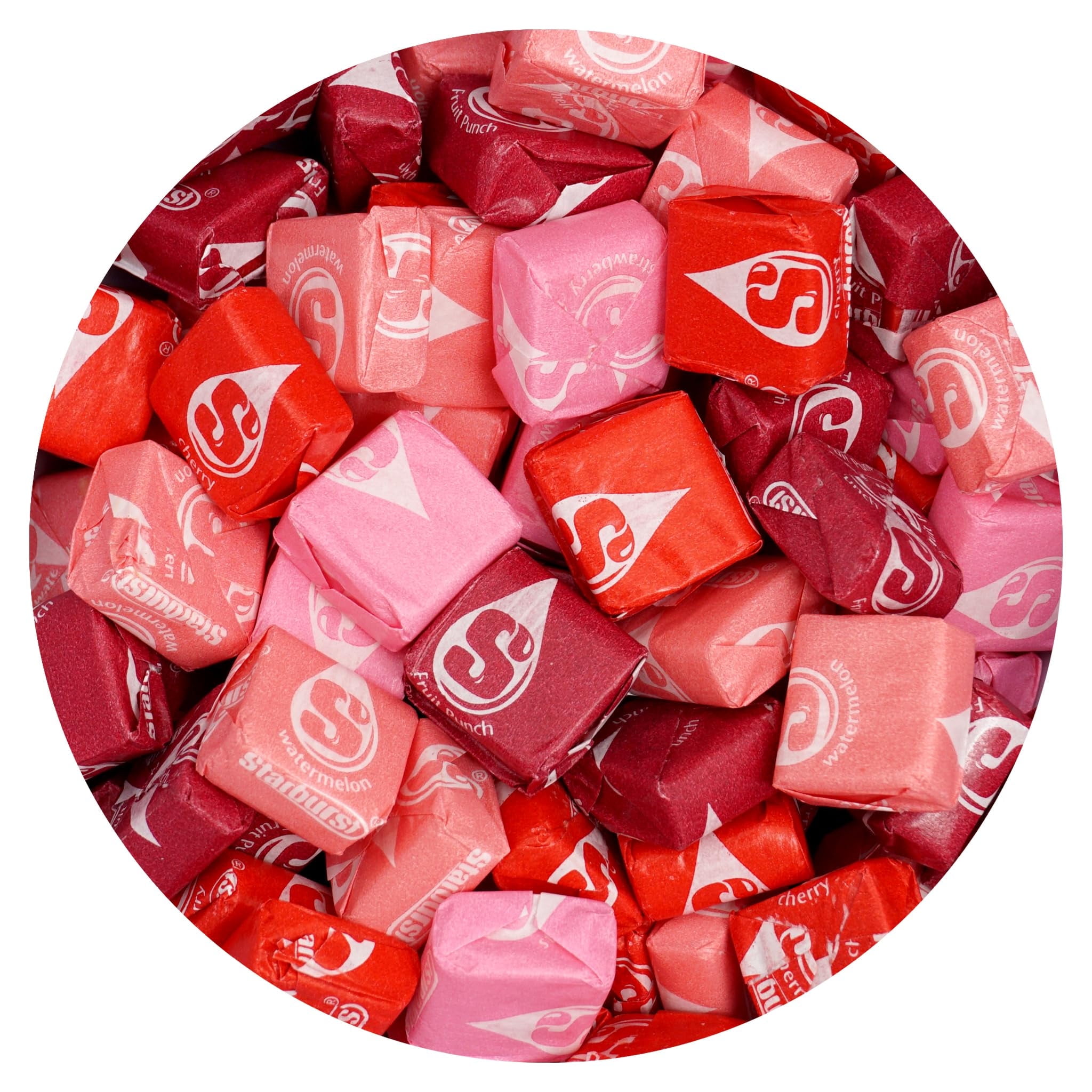 Starburst FaveReds Chewy Candy, Pink and Red Fruit Chews, Bulk 1lb Bag ...