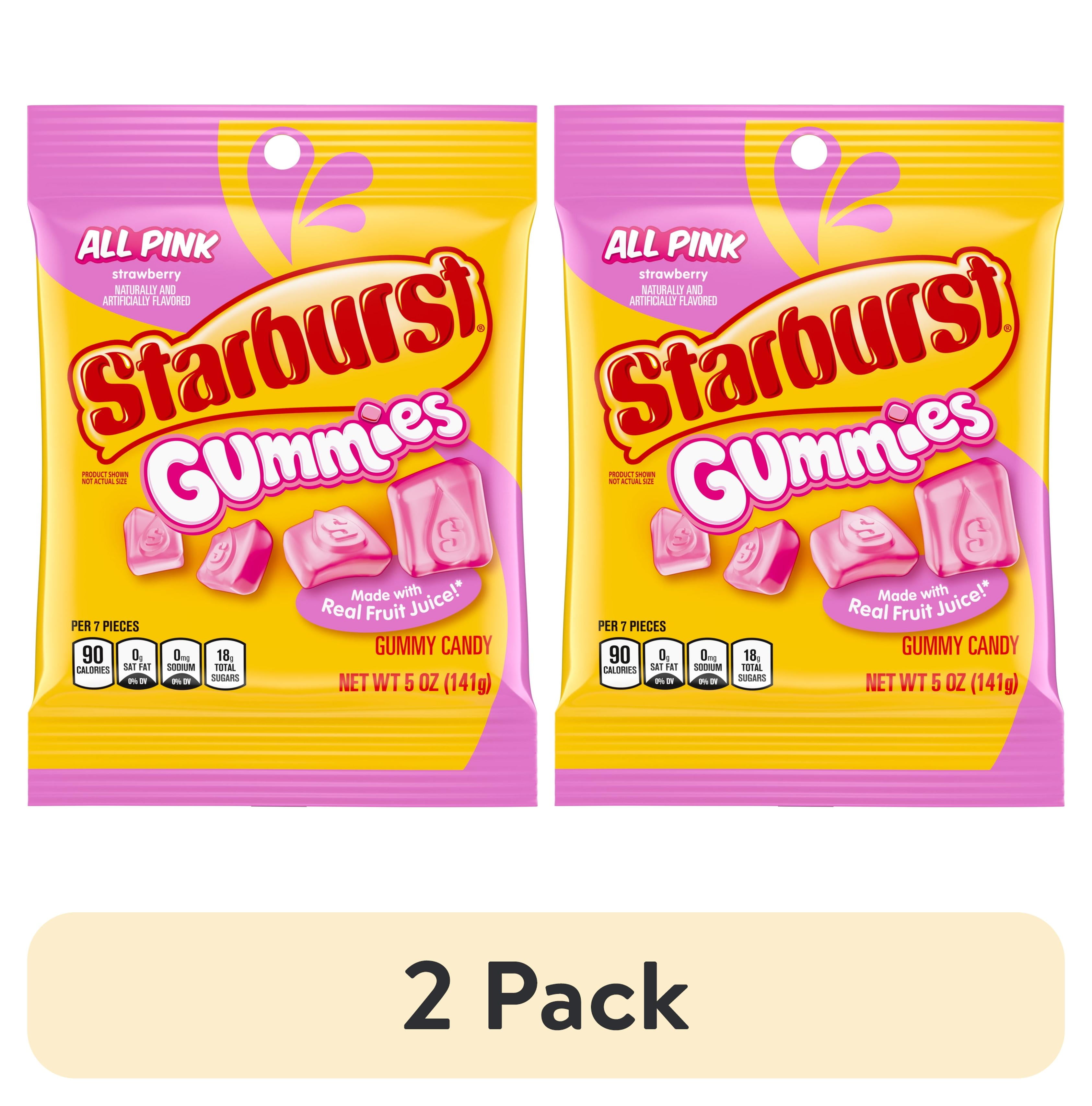(2 pack) Starburst Gummies All Pink Gummy Candy - 5 Oz Bag - Walmart.com