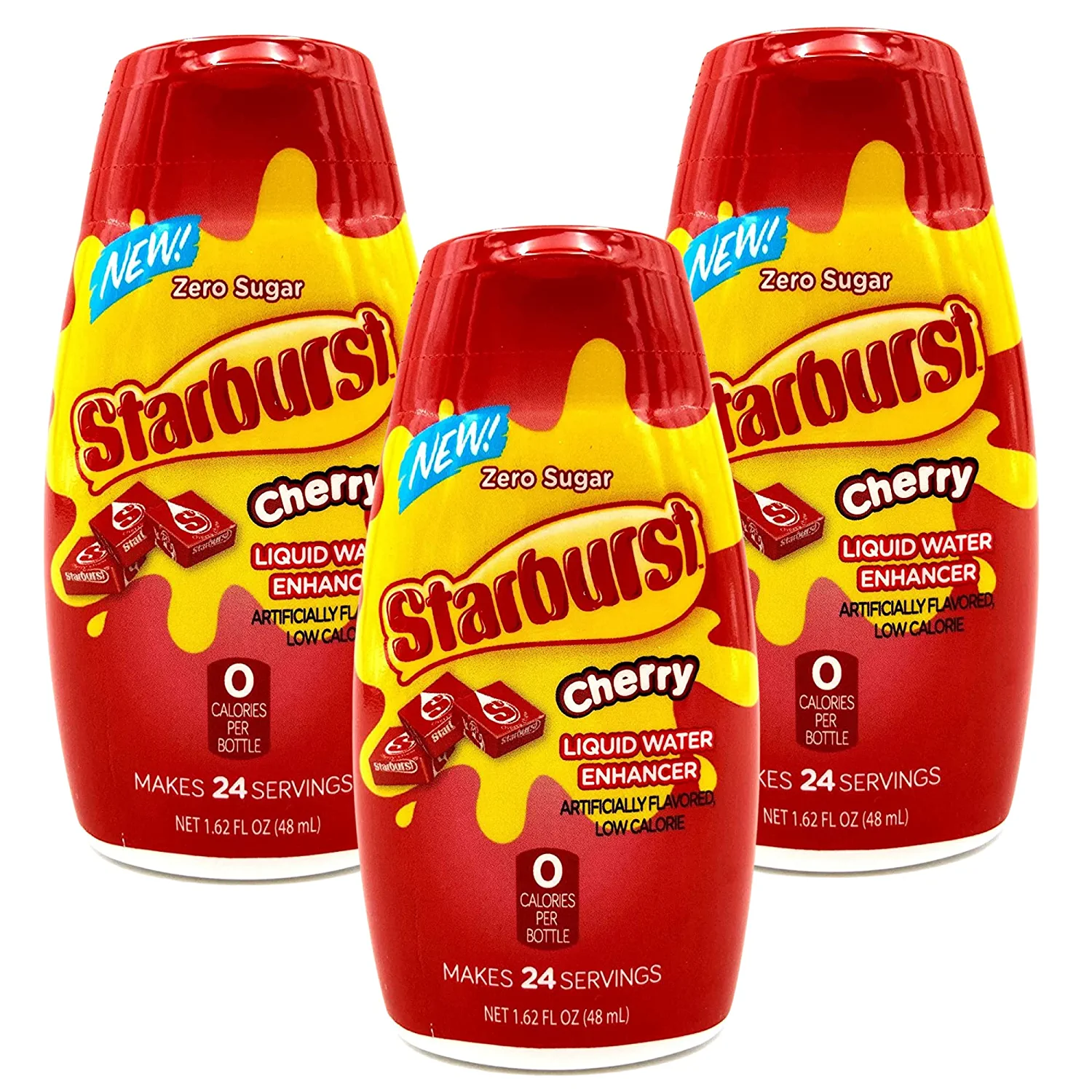 Starburst Single Drink Mix Flavoring, Cherry Liquid Water Enhancer, 1. ...