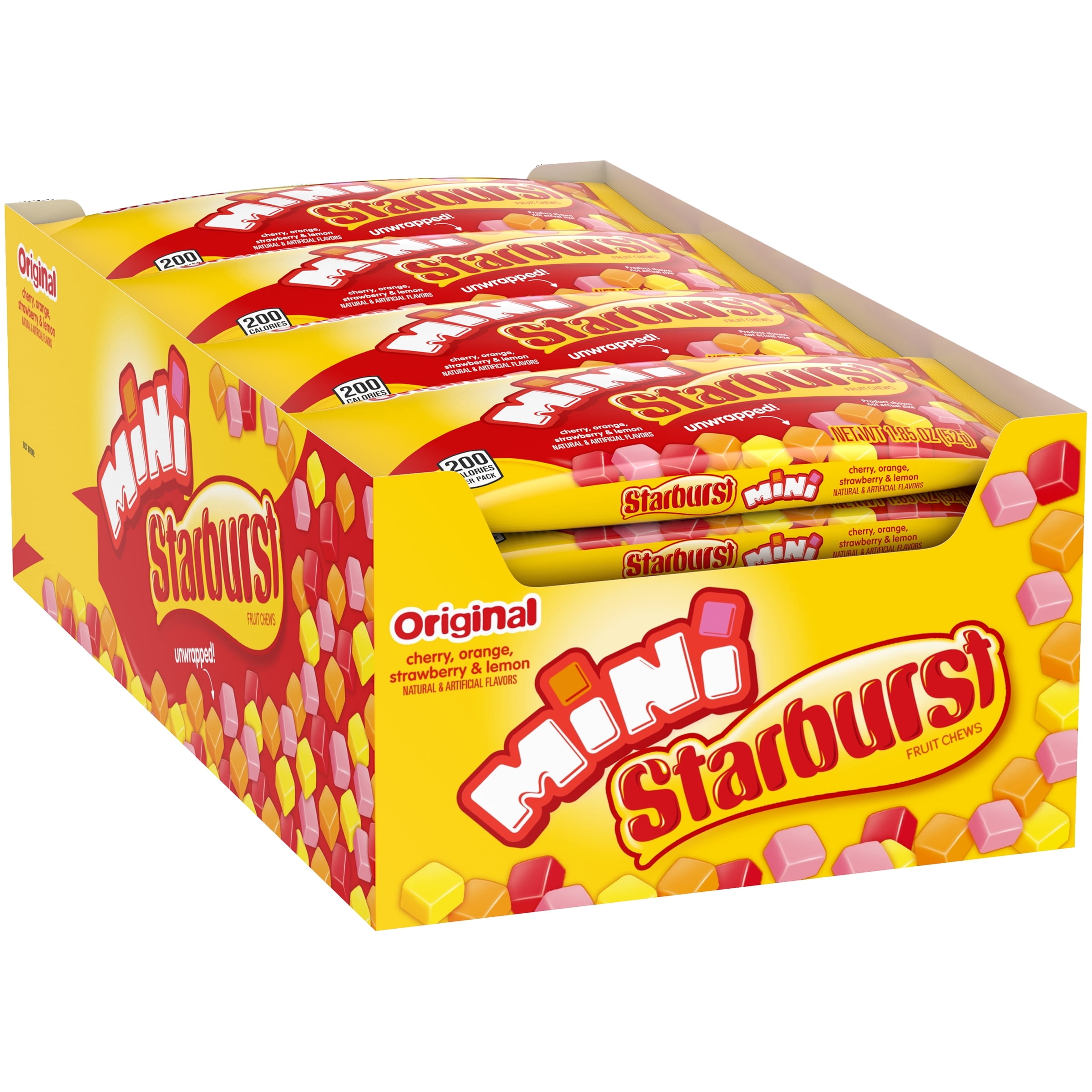Starburst Minis Original – 24 Count Bulk Bag, 1.85 oz Bite-Size Soft ...