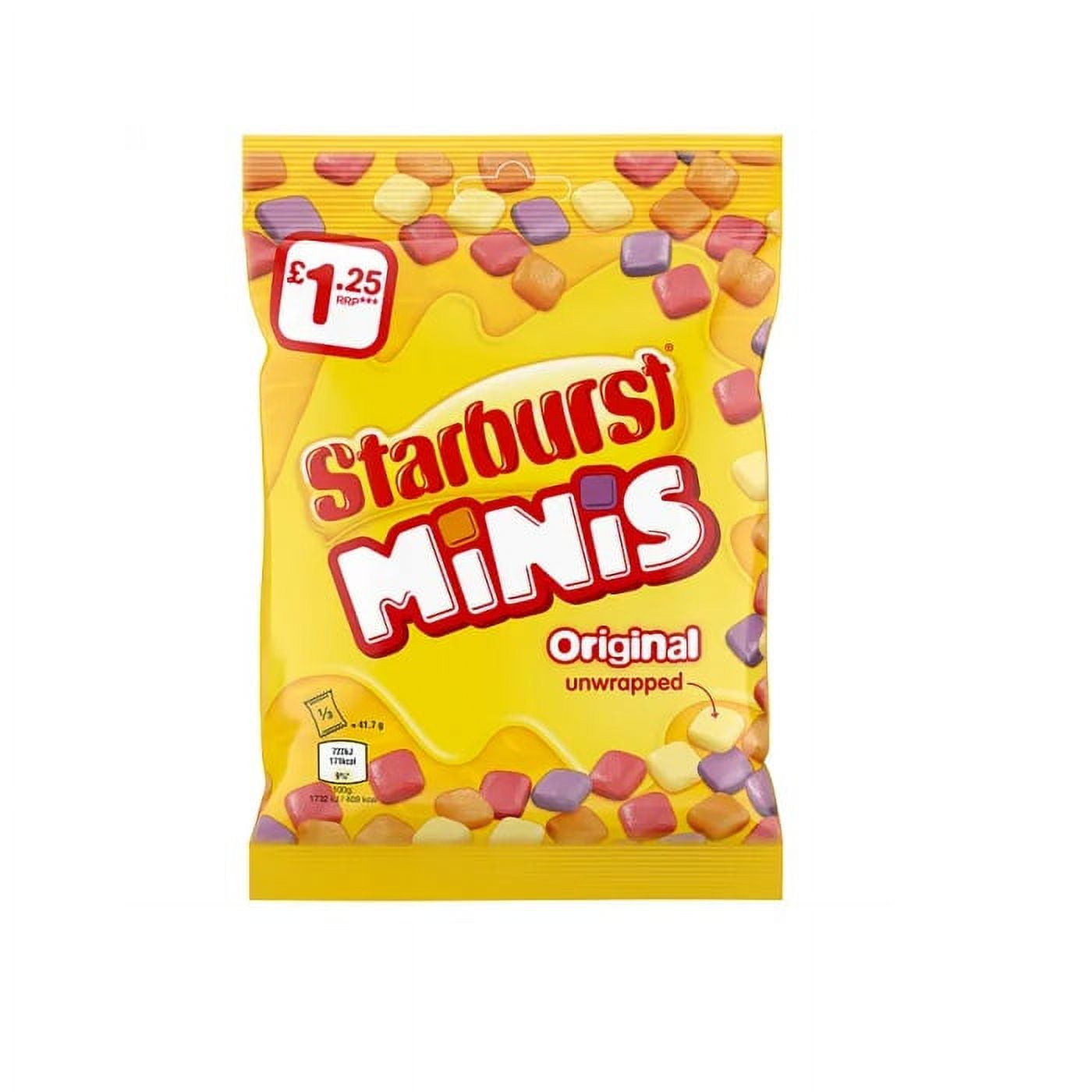 Starburst Minis Original Sweets Treat Bag 125g - Walmart.com