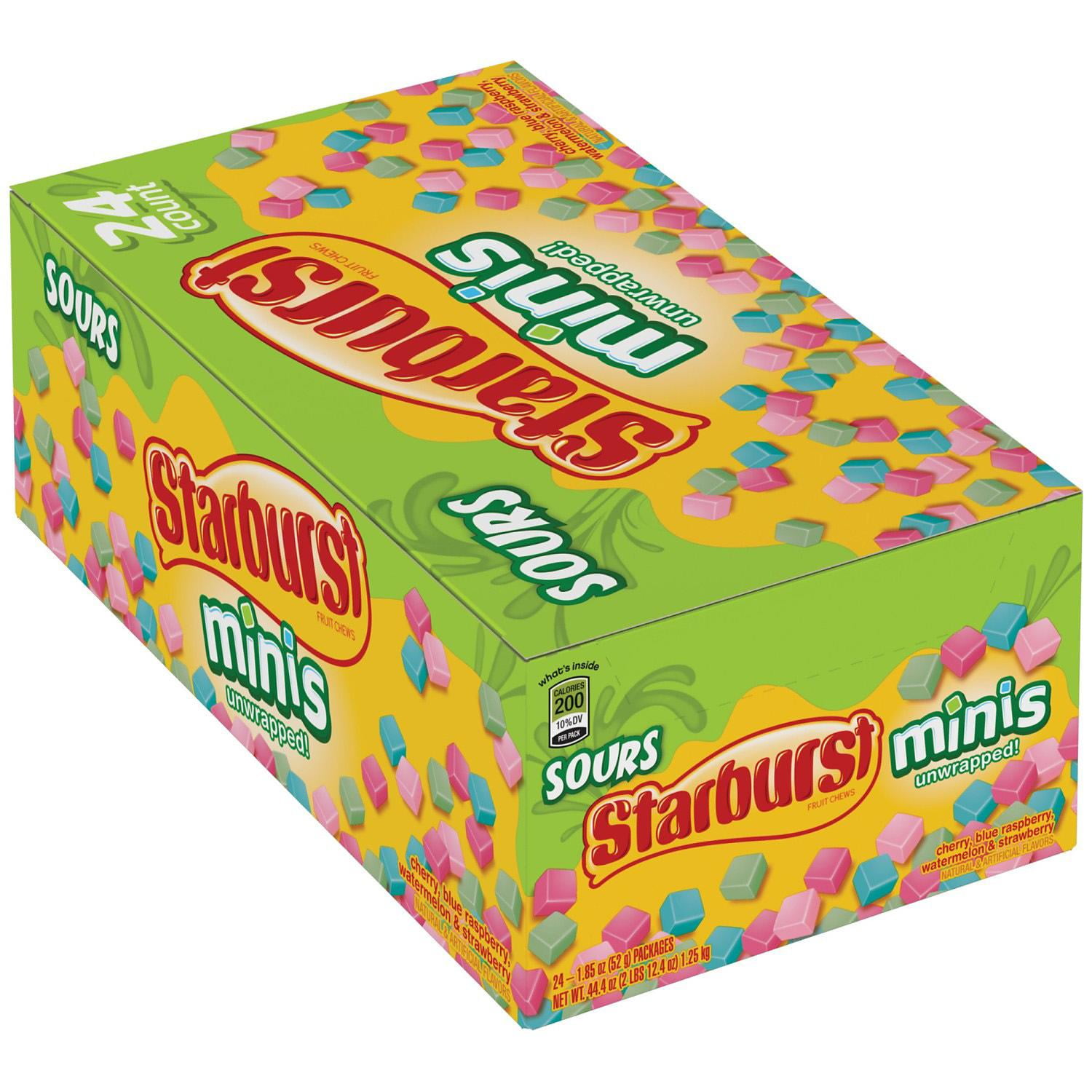 Starburst Minis Sours Fruit Chews (1.85 oz., 24 ct.) - Walmart.com
