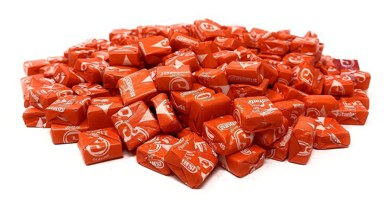 Starburst Orange Chews - 3 lb (48 oz) - Chewy Soft Candy - Individually ...