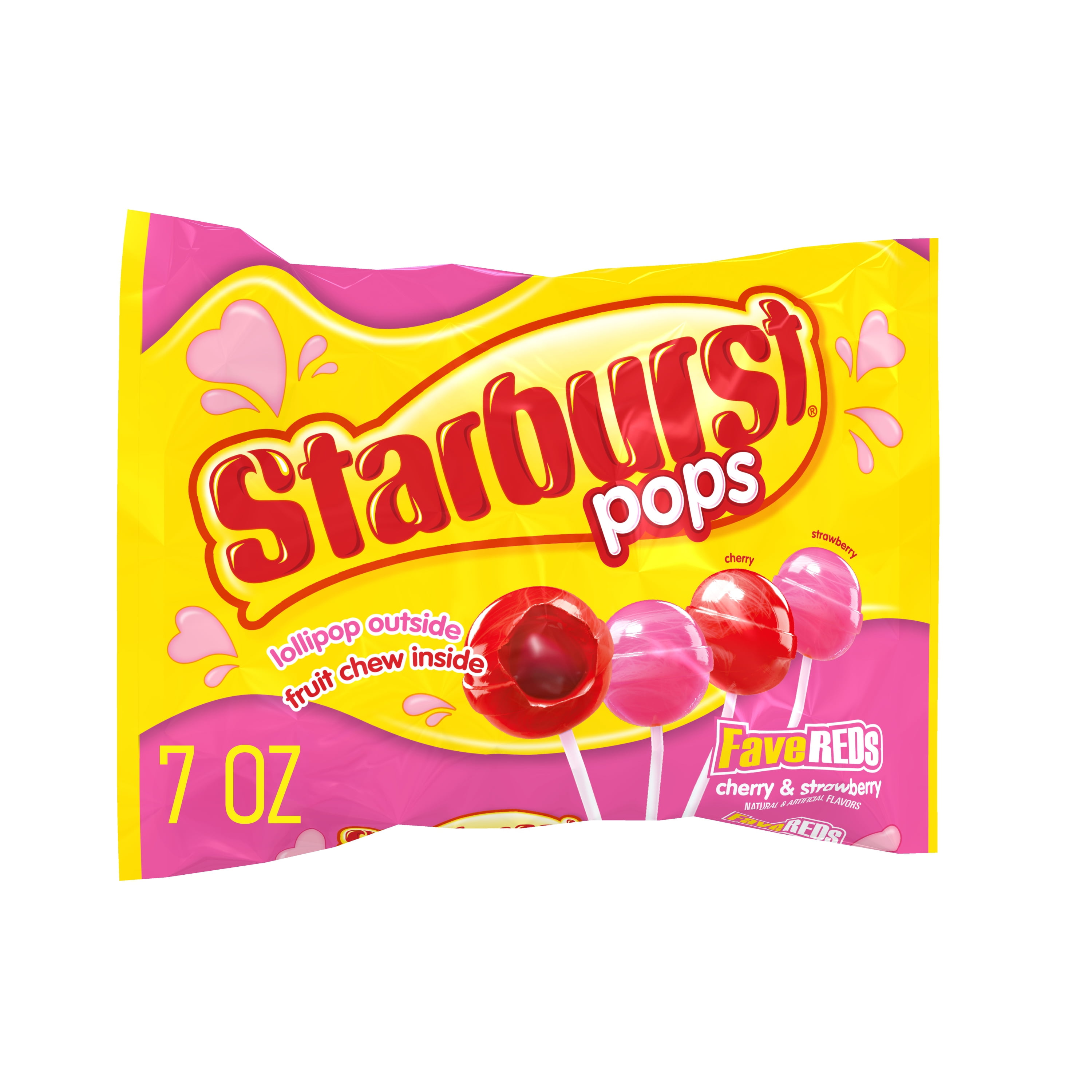 Starburst Pops 7.0 oz. FaveReds Val. Lay Down Bag - Walmart.com