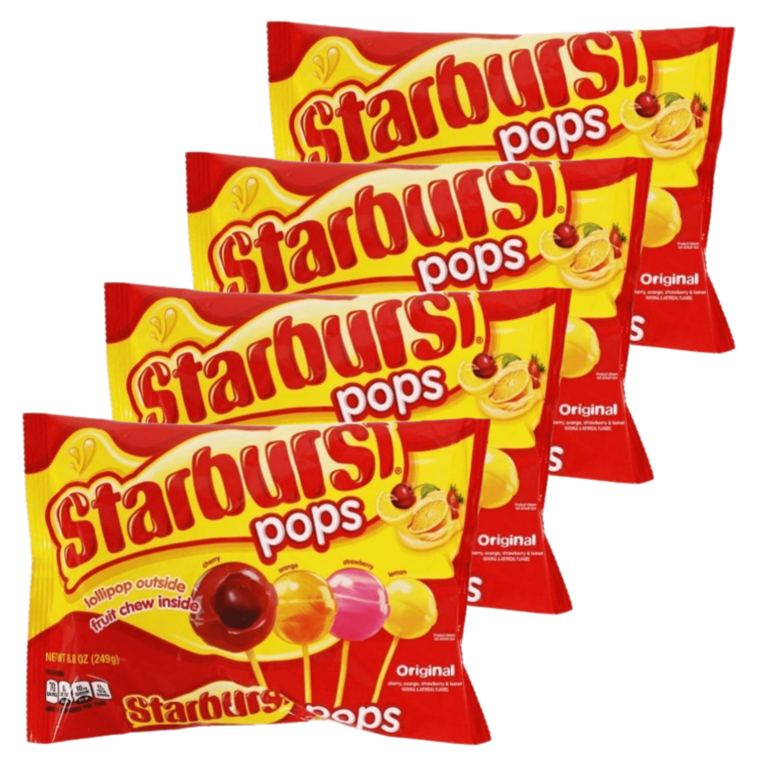 Starburst Pops Original 8.8 oz. Bag - Pack of 2 / Pack of 4 - Walmart.com