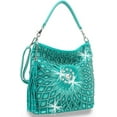 Zzfab Starburst Rhinestone Hobo Bag, Turquoise, Synthetic Leather ...