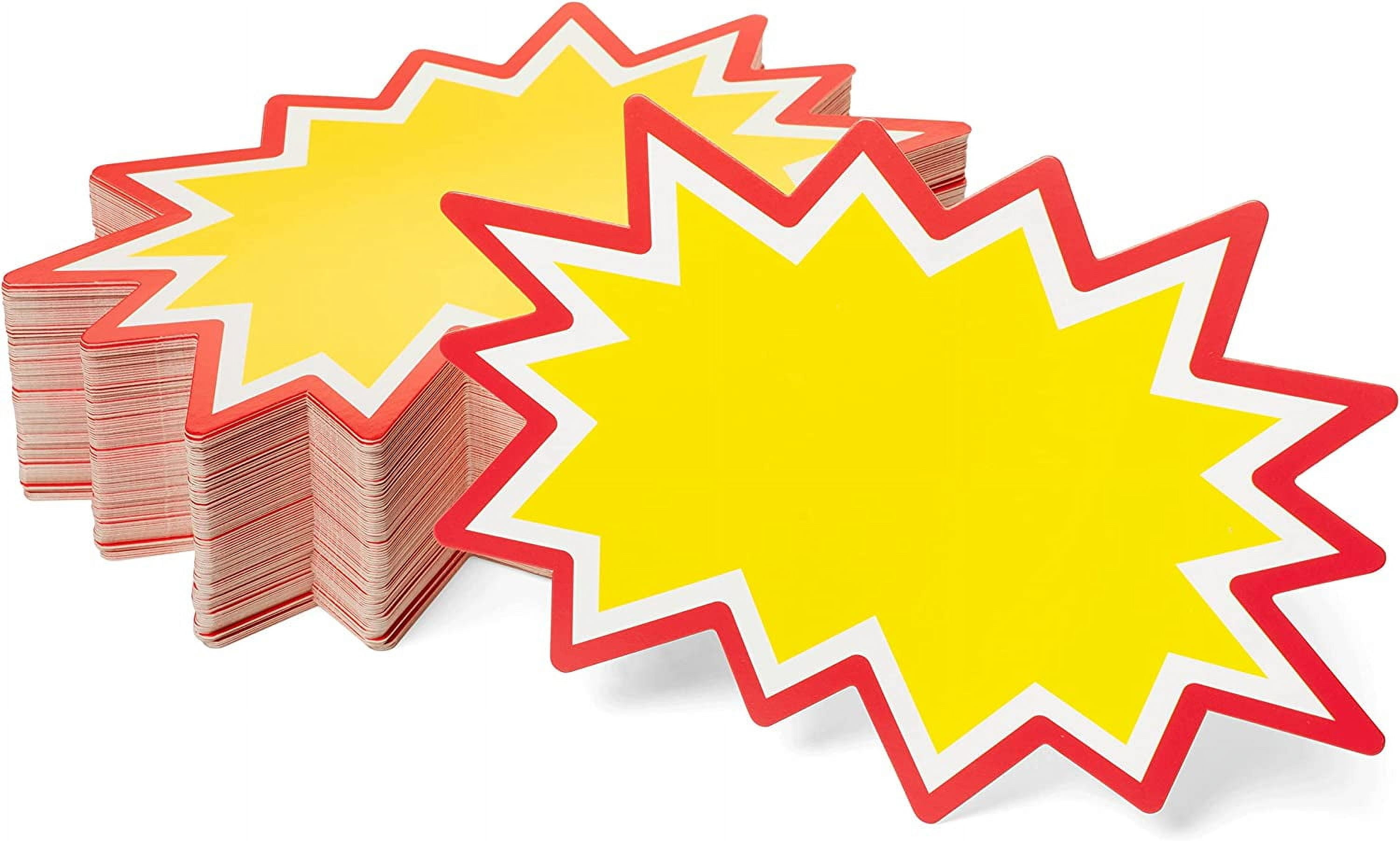 Starburst Signs with Stickers 200pcs | Sale Price Tags for Garage Sale ...