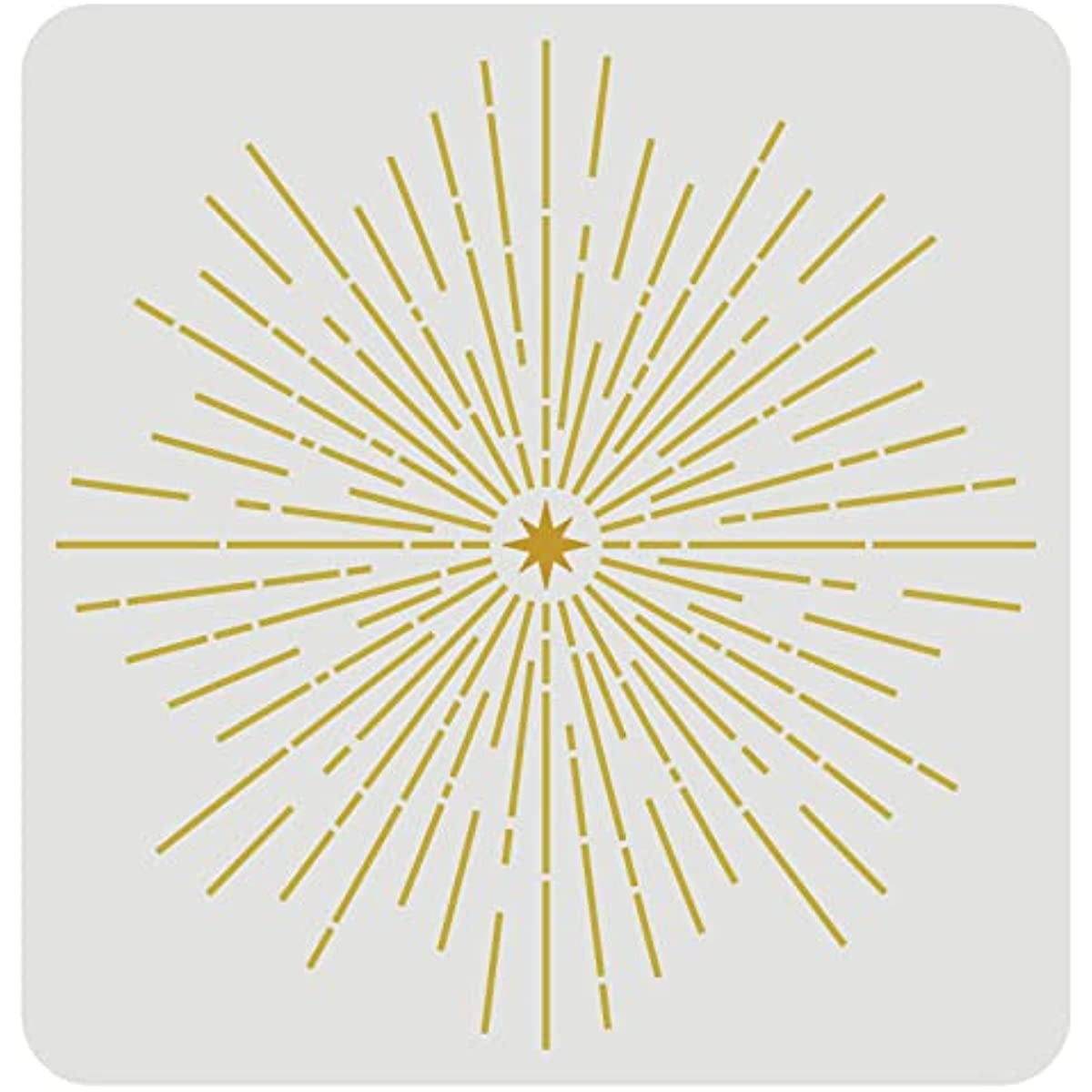Starburst Stencils 11.8x11.8 inch Shining Stars Painting Stencils ...