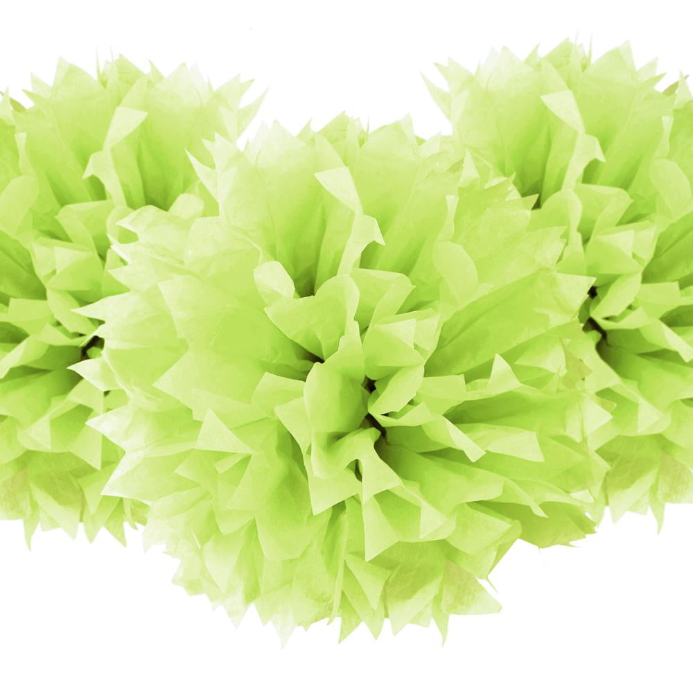 Starburst Tissue Paper Pom-Poms, Apple Green, 17-Inch, 3-Count ...