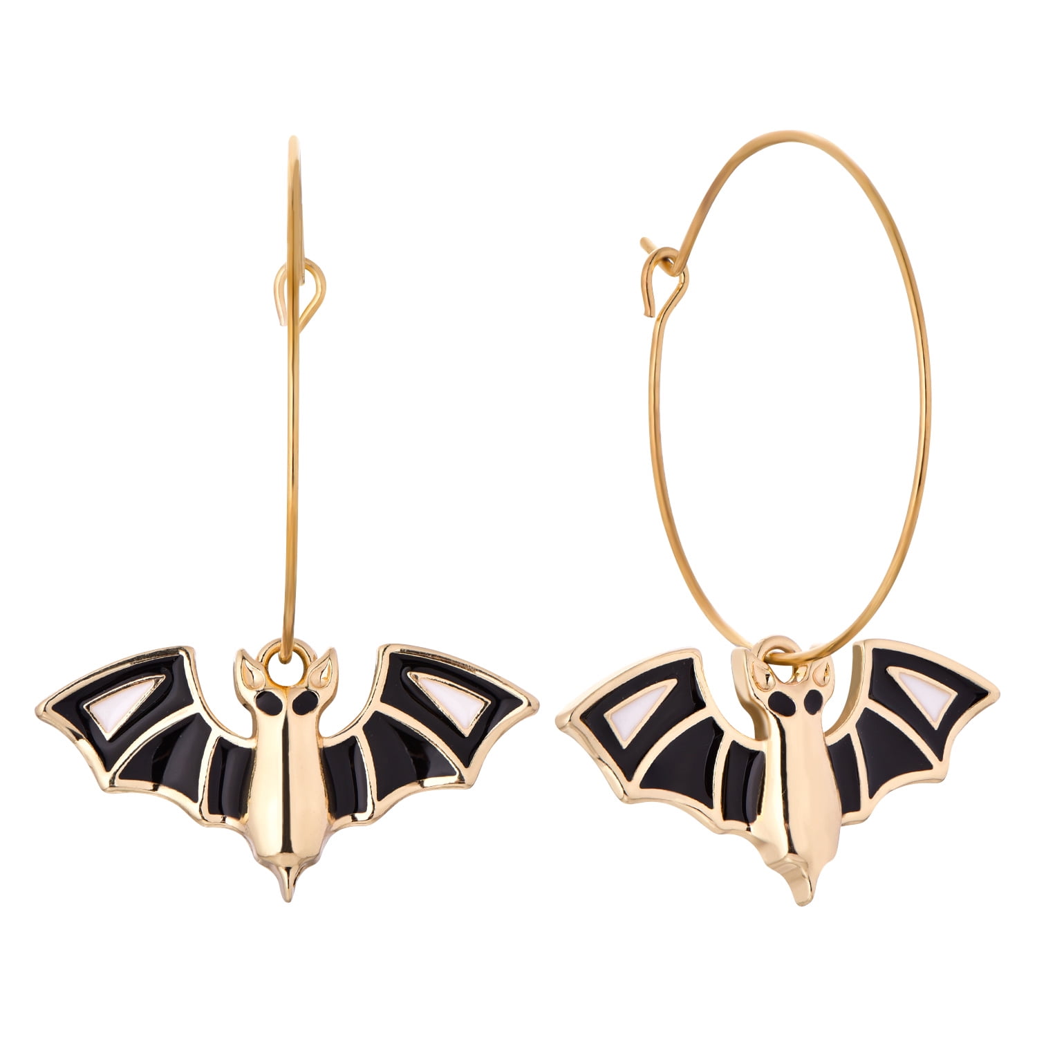 Starchenie Bat Dangle Hoop Earrings Gold Plated Jewelry for Women ...