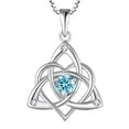 Starchenie Celtic Knot Necklace for Women 925 Sterling Silver Trinity ...