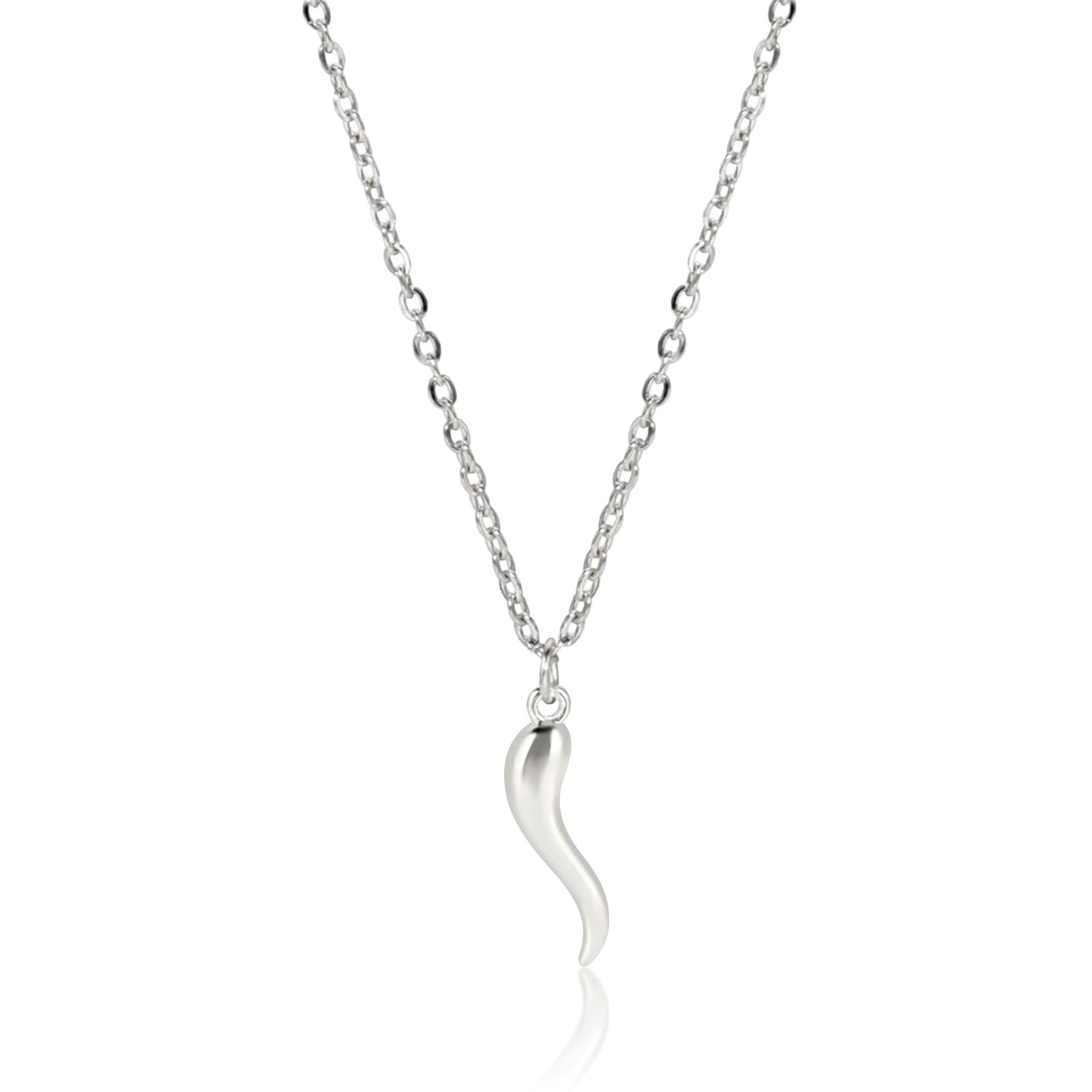 Starchenie Silver Italian Horn Pendant Necklace, Talisman Amulet Charm ...