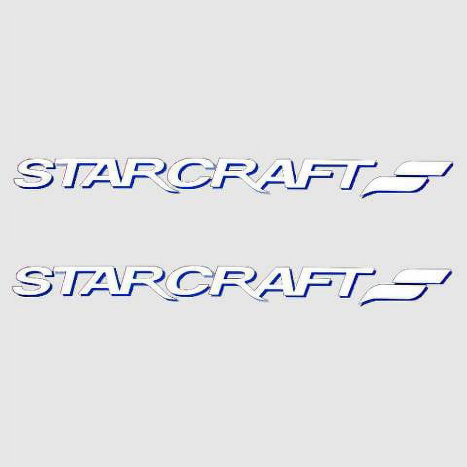 Starcraft Boat Decal 1461250 | White Pacific Blue 50 x 3 1/2 Inch Pair ...