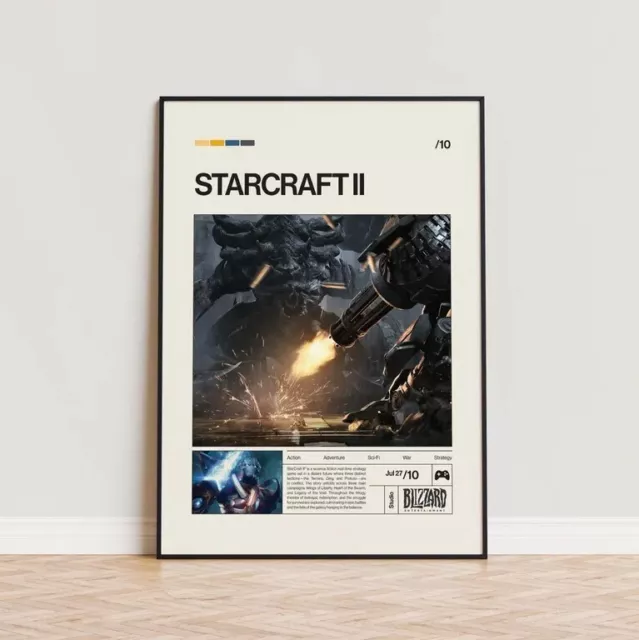 Starcraft Ii - Wings Of Liberty Poster, Video Game Poster, Minimalist ...