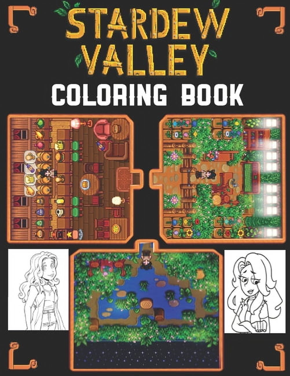 Stardew Valley: Stardew Valley Coloring Book, Book 1, (Paperback ...