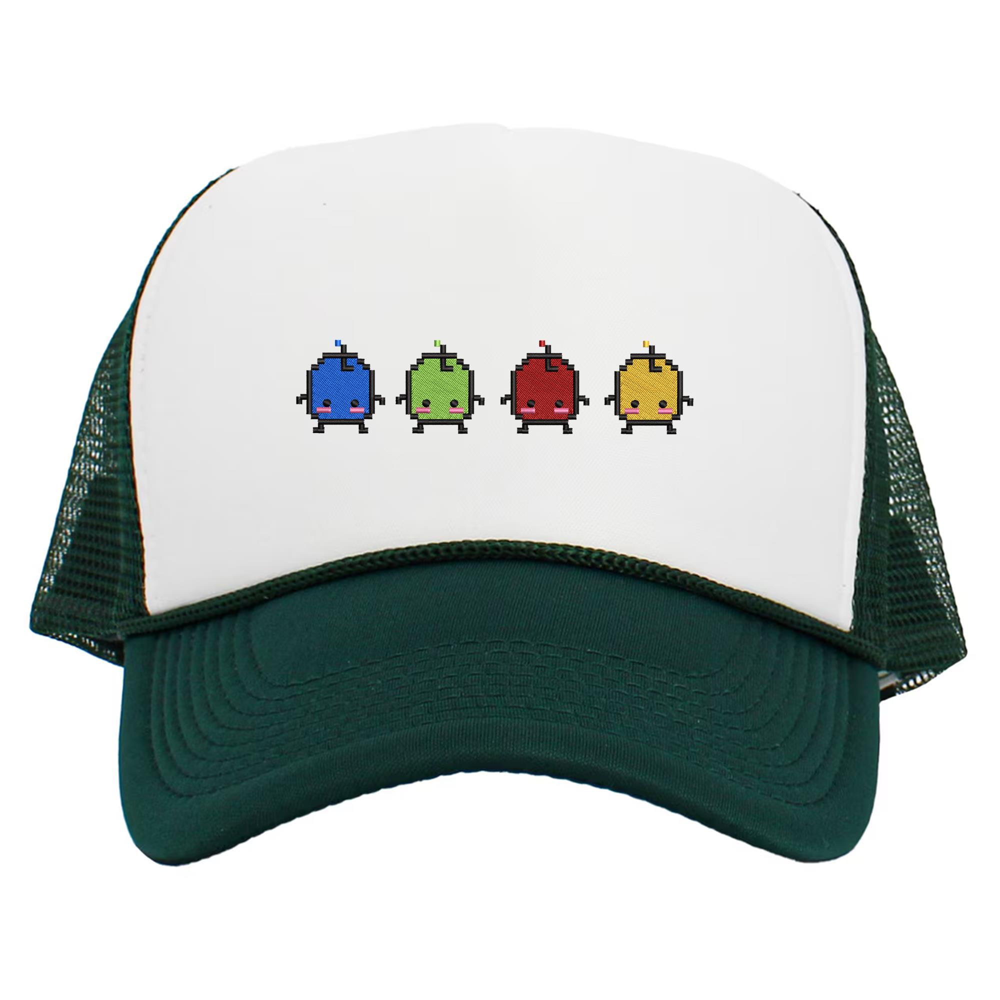 Stardew Valley Junimo Cozy Thread Art Embroidered Snapback Trucker Hat ...
