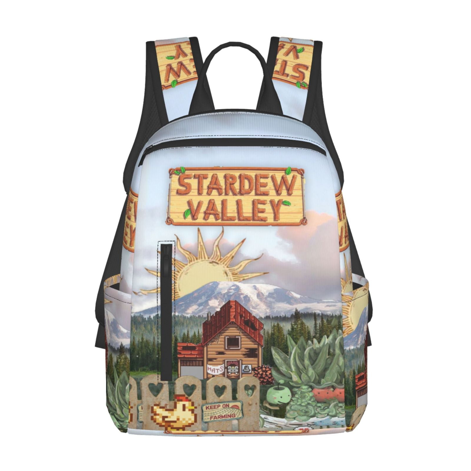 Stardew Valley Laptop Backpack with Compartment Cartoon Printed Laptop ...