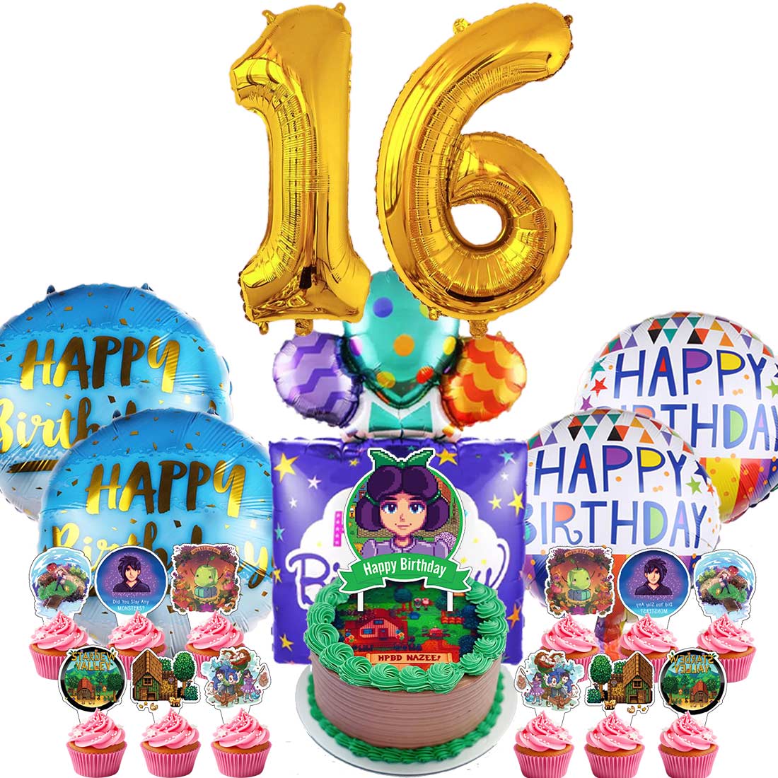 Stardew Valley Party Supplies 16th Decor Kit Balloons Birthday Cake ...