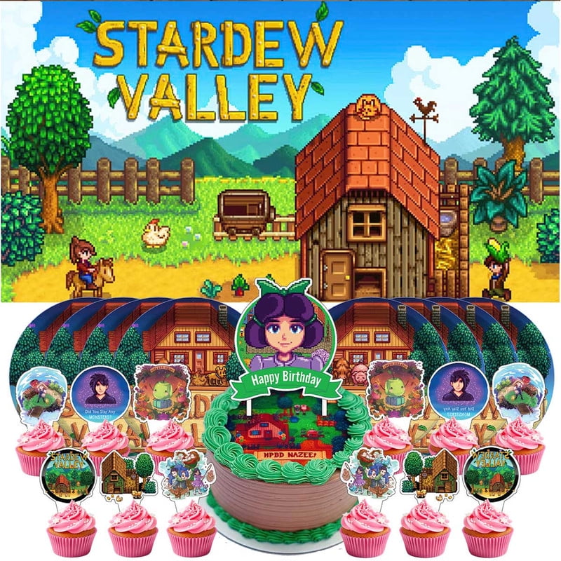 Stardew Valley Party Supplies Cake Topper Decor Banner Backdrop ...
