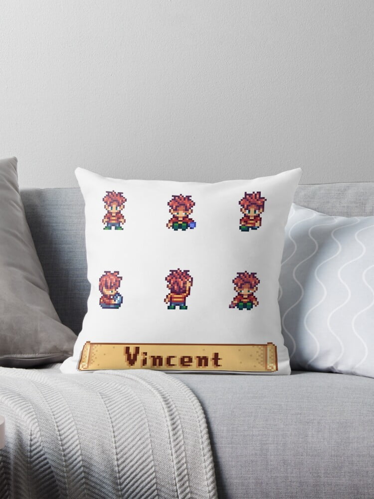 Stardew Valley Sprites - Vincent Decorative Pillow Covers - Walmart.com