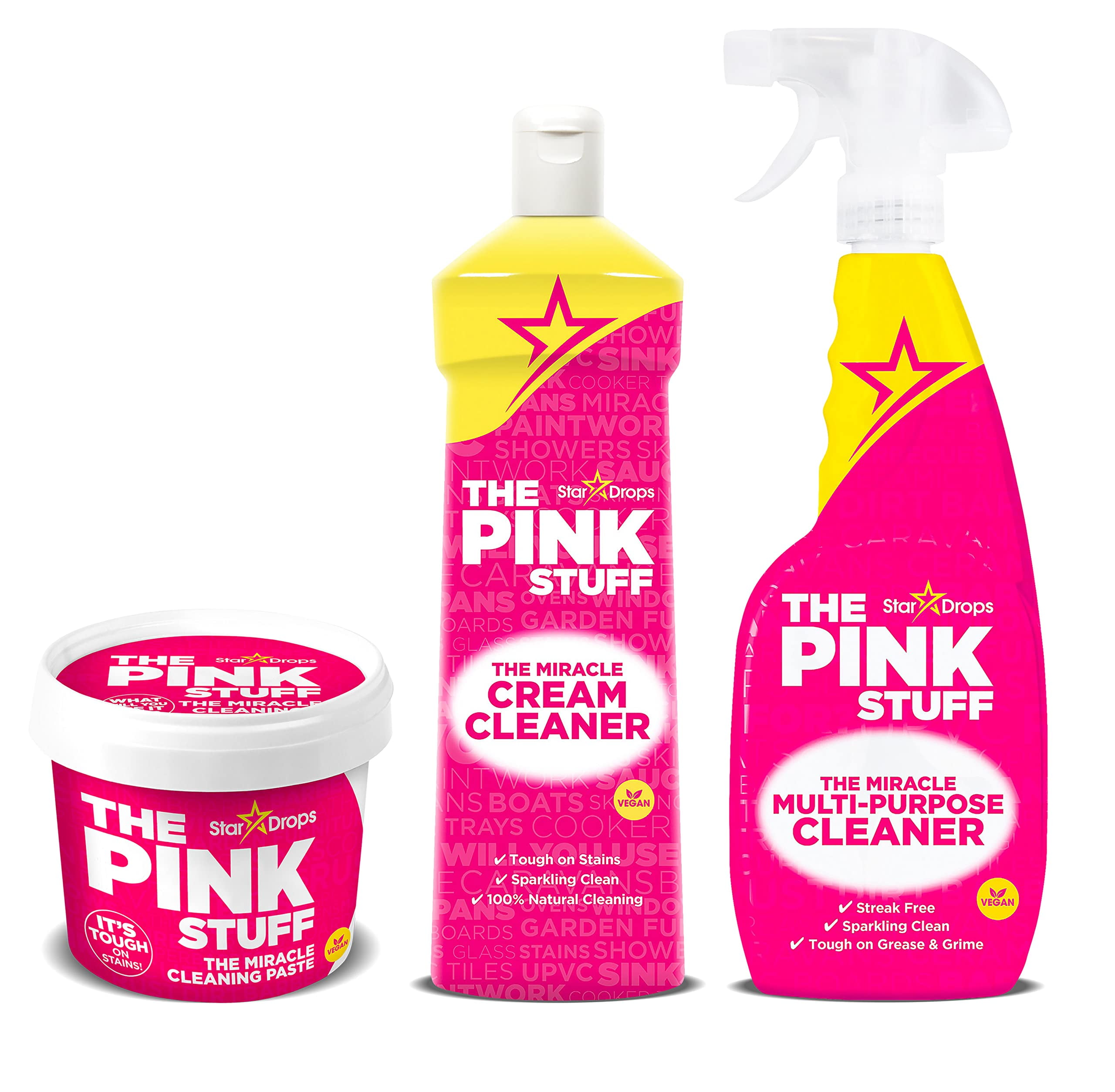 Stardrops - The Pink Stuff - The Miracle Cleaning Paste, Multi-Purpose ...