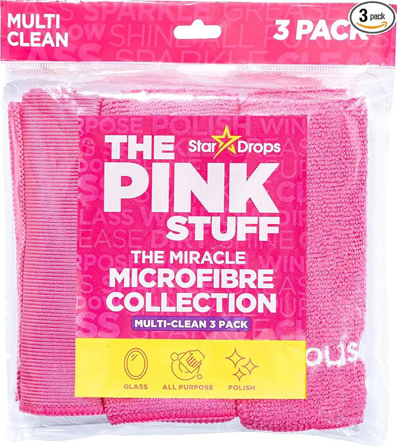 Stardrops, The Pink Stuff Miracle Microfibre Cleaning Cloths 3 Pack ...