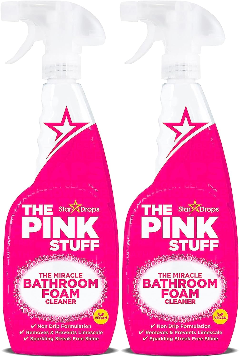 Stardrops - The Pink Stuff - The Miracle Bathroom Foam Cleaner 750ml 2 ...