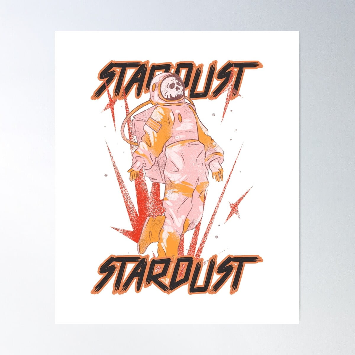 Stardust Astronaut Poster Wall Art, Modern Wall Decor For Living Room ...