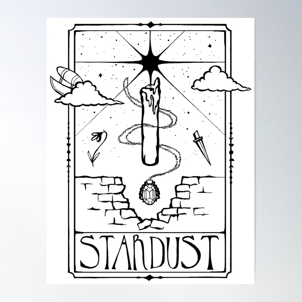 Stardust Movie (2007) Tarot Card - Ver. 2 Poster Wall Art, Modern Wall ...
