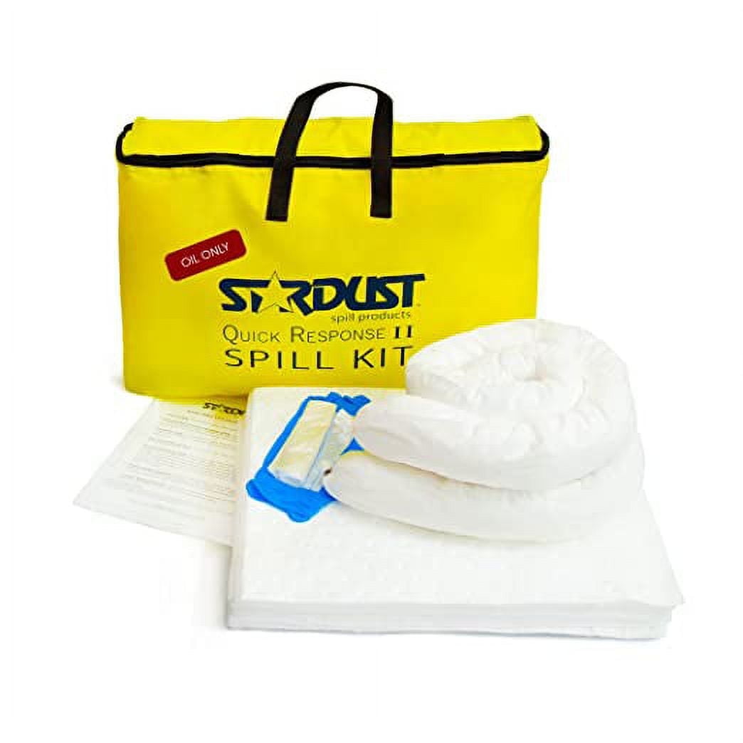Stardust Quick Response Oil-Only Spill Kit, Portable Cleanup Solution ...