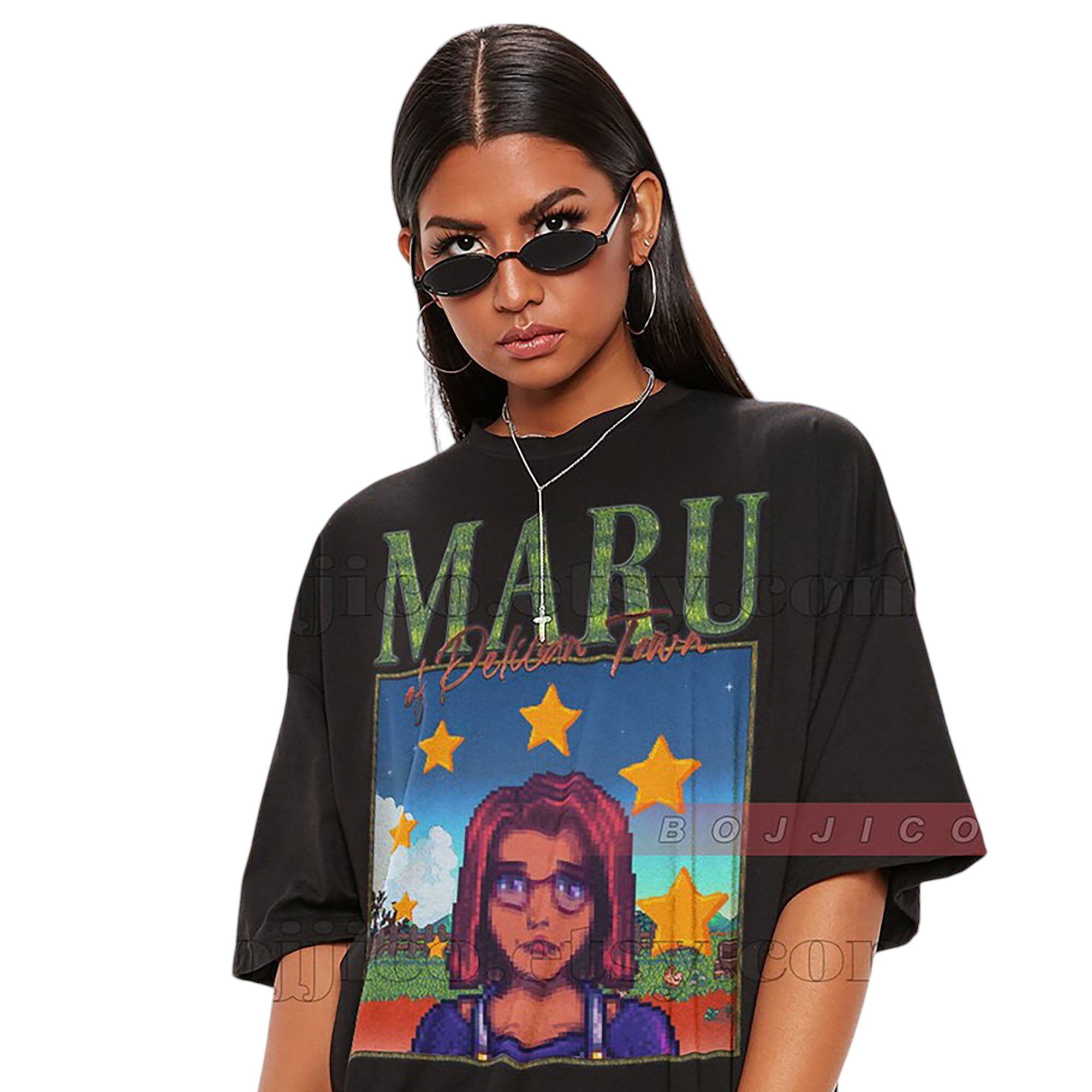 Stardw Valley Maru Retro Unisex Classic 2D T-Shirt - Food Spirit Vally ...