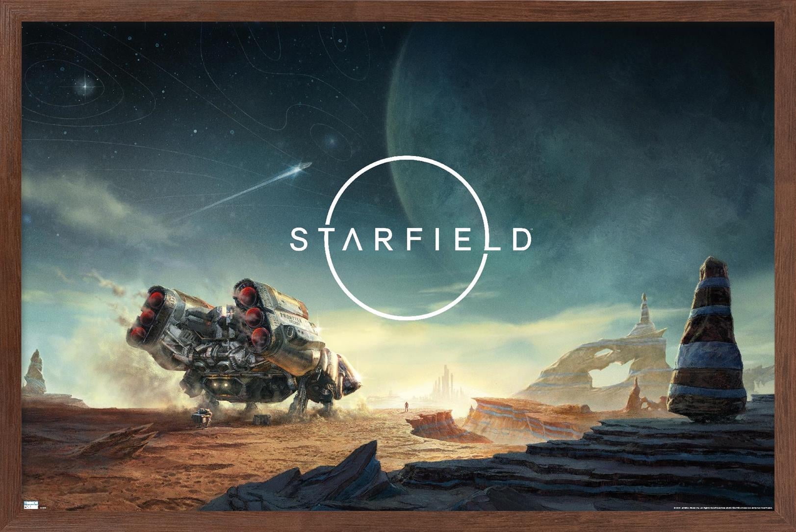 Starfield - First Steps Wall Poster, 14.725" x 22.375" Framed - Walmart.com