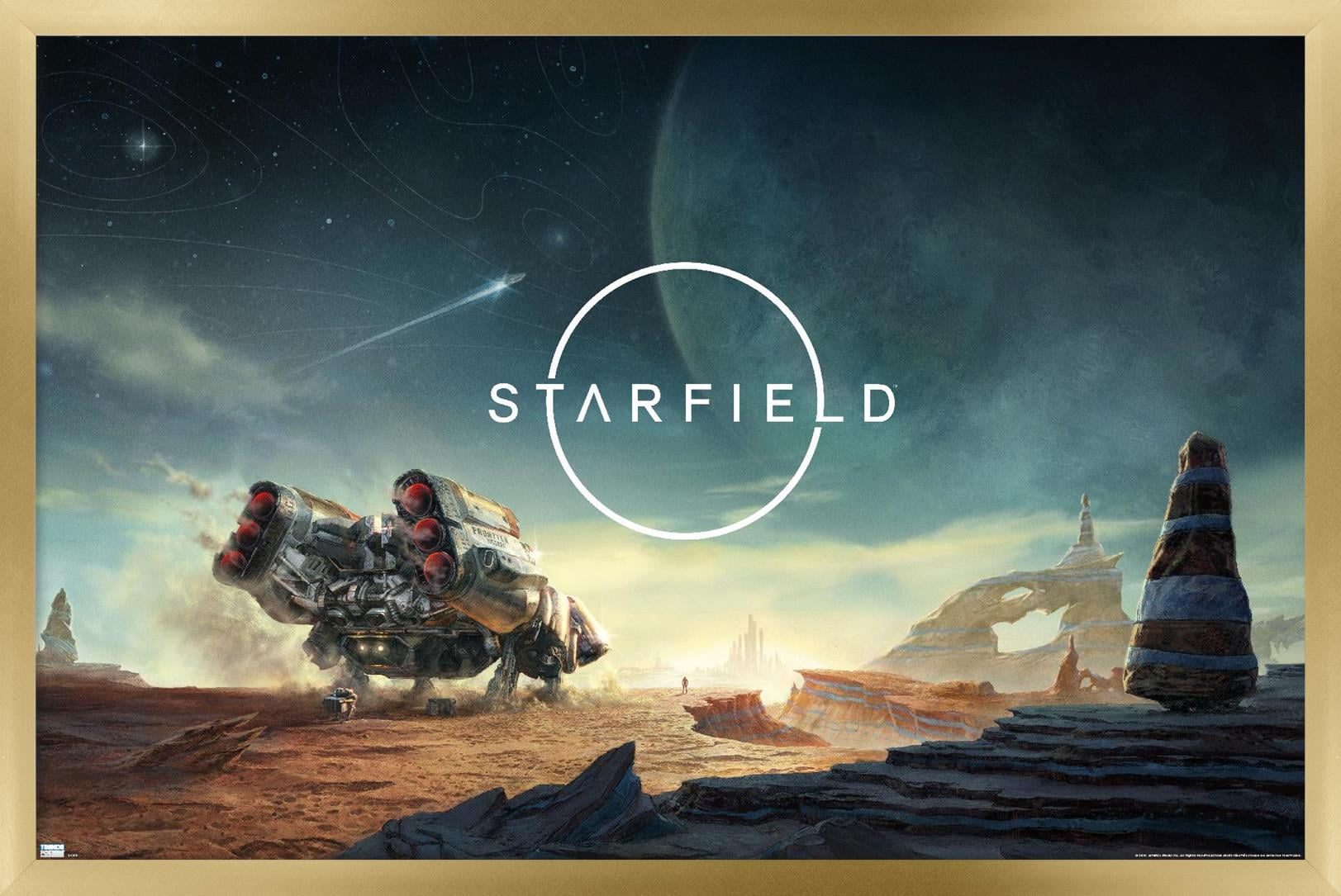 Starfield - First Steps Wall Poster, 14.725" x 22.375" Framed - Walmart.com