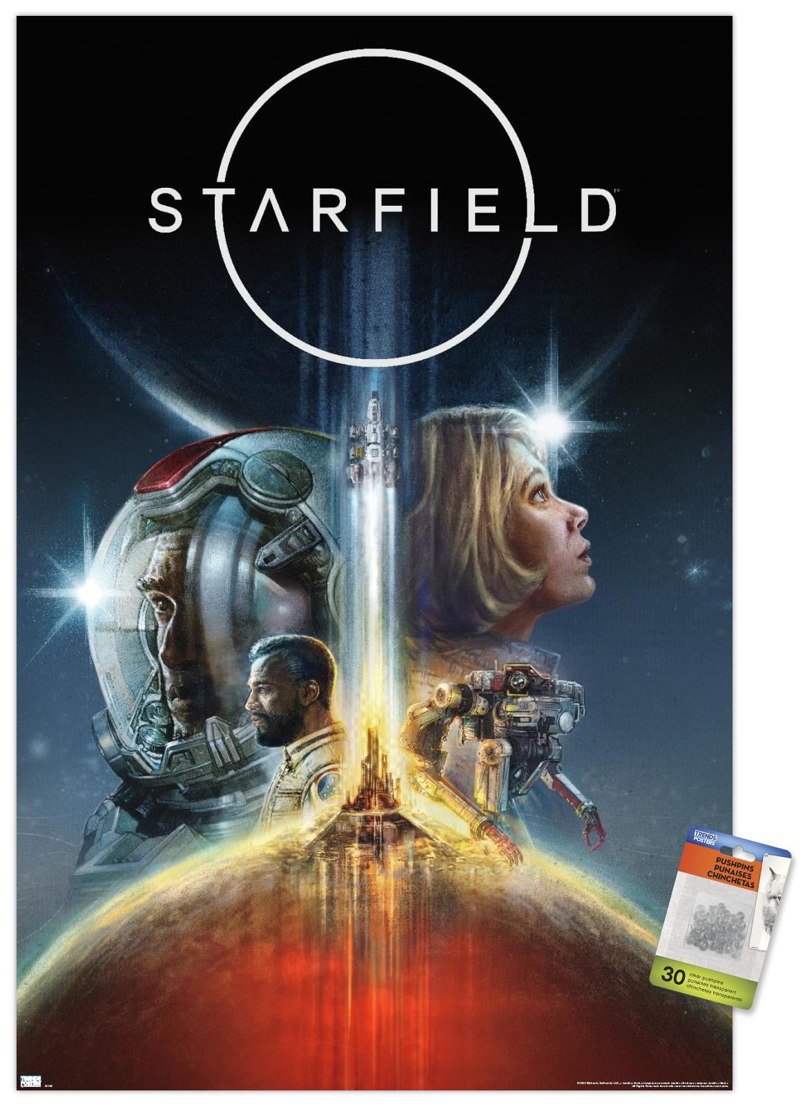 Starfield - Key Art Wall Poster with Pushpins, 22.375" x 34" - Walmart.com