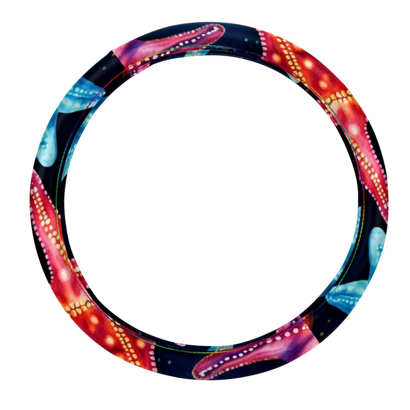 Starfish 14.5 Inch Printing PVC Leather Car Wheel Covers Steering Wheel ...