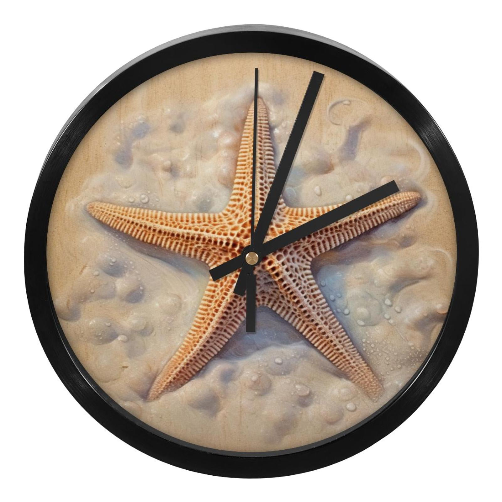 Starfish 9.8 Inch Silent Round Digital Wall Clock - Battery Operated ...