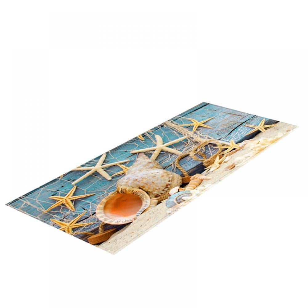 Starfish Area Rug Beach Ocean Print for Bedroom Living Room Bathroom ...