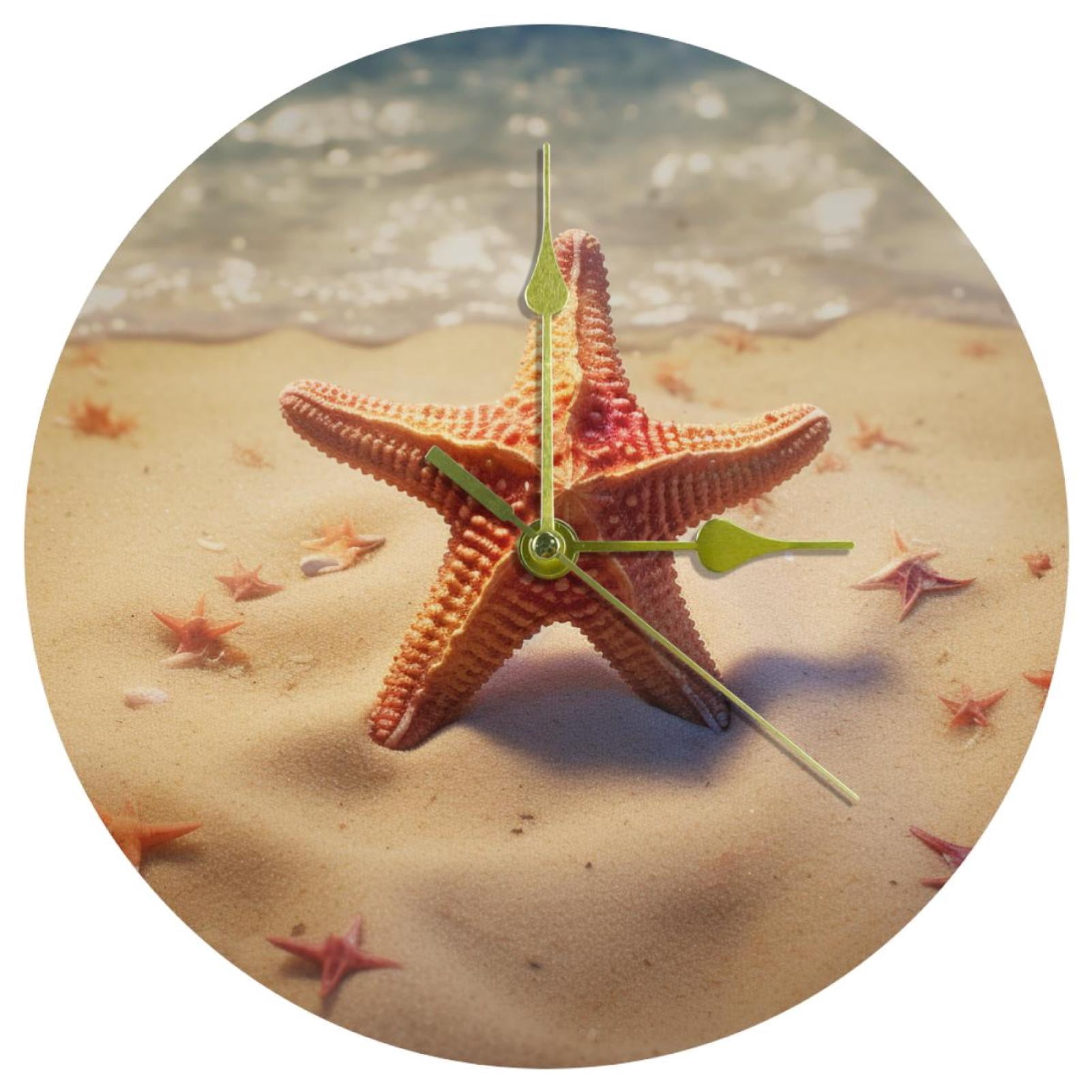 Starfish Circular Acrylic Wall Clock - Elegant and Functional Timepiece ...