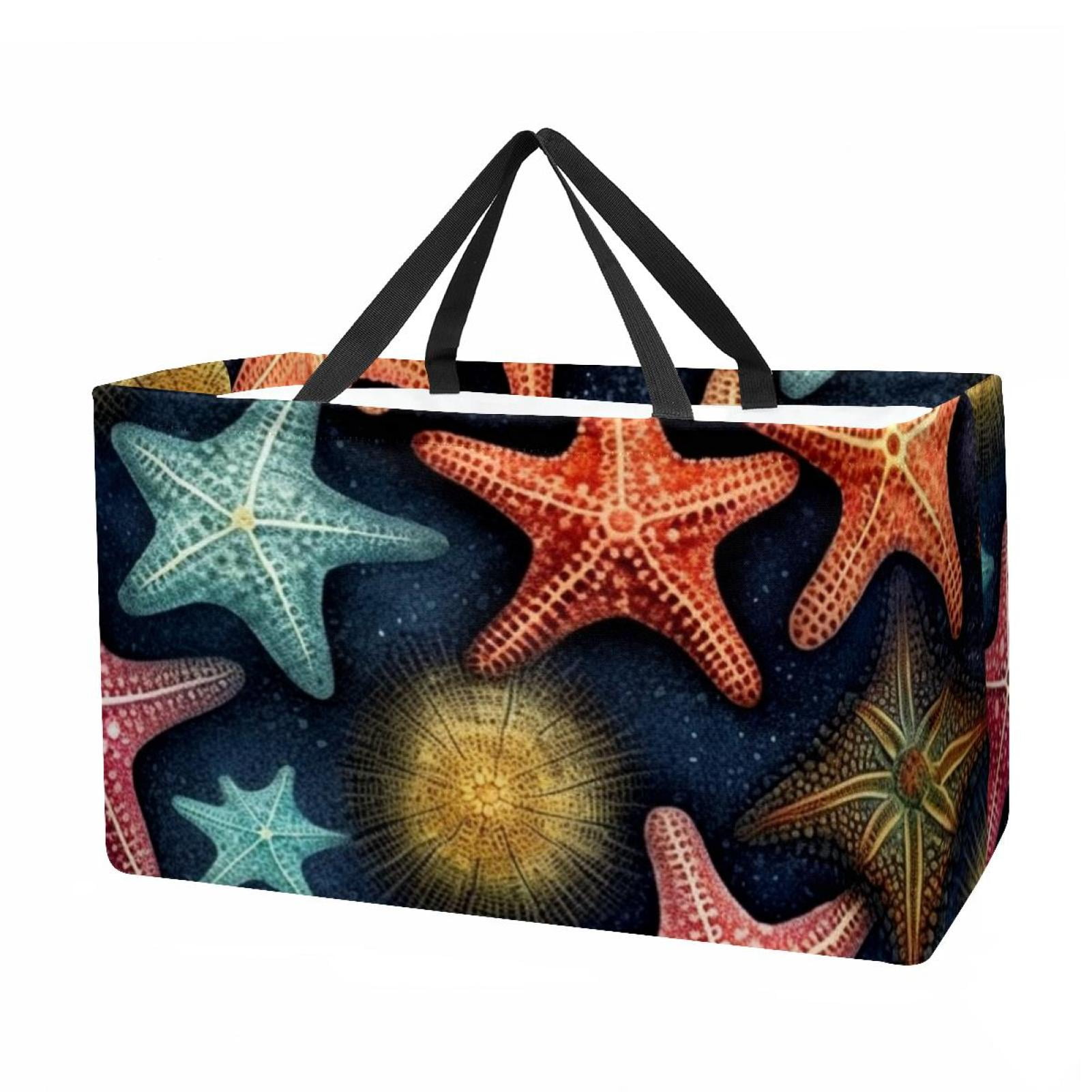 Starfish Collapsible Oxford Cloth Tote Bag: Reusable, Foldable, and ...