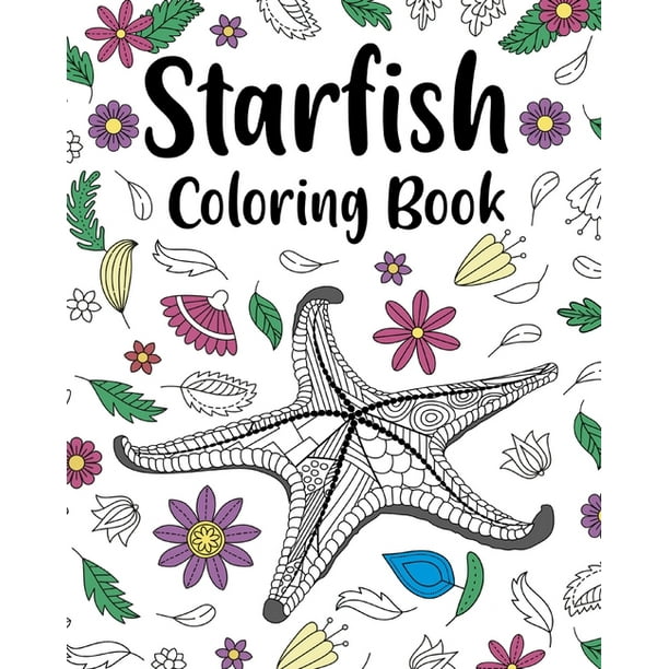 Starfish Coloring Book : Mandala Crafts & Hobbies Zentangle Books ...