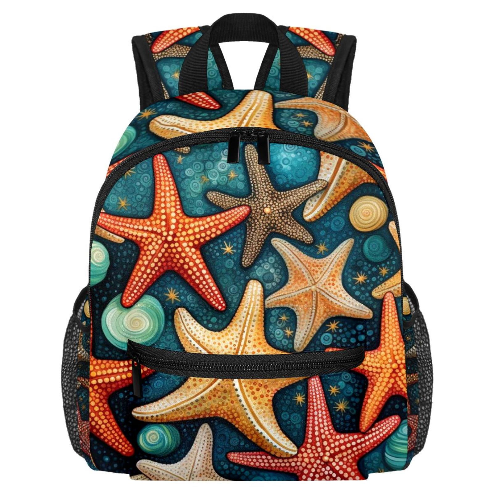 Starfish Cute Book Bag with Adjustable Shoulder Strap, Large Capacity ...