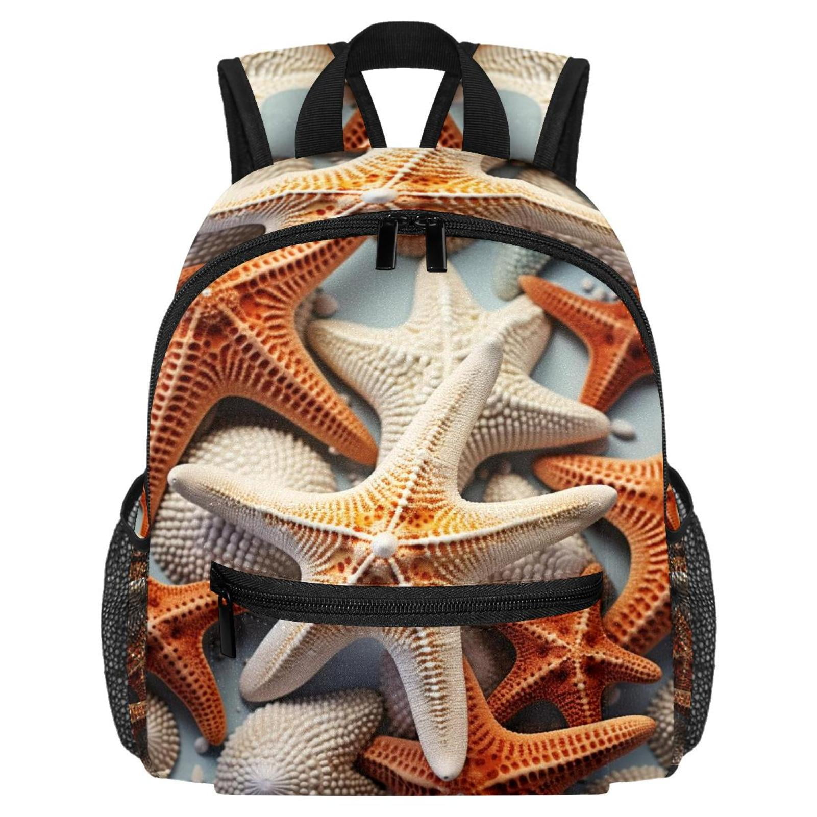 Starfish Cute Book Bag with Adjustable Shoulder Strap, Large Capacity ...