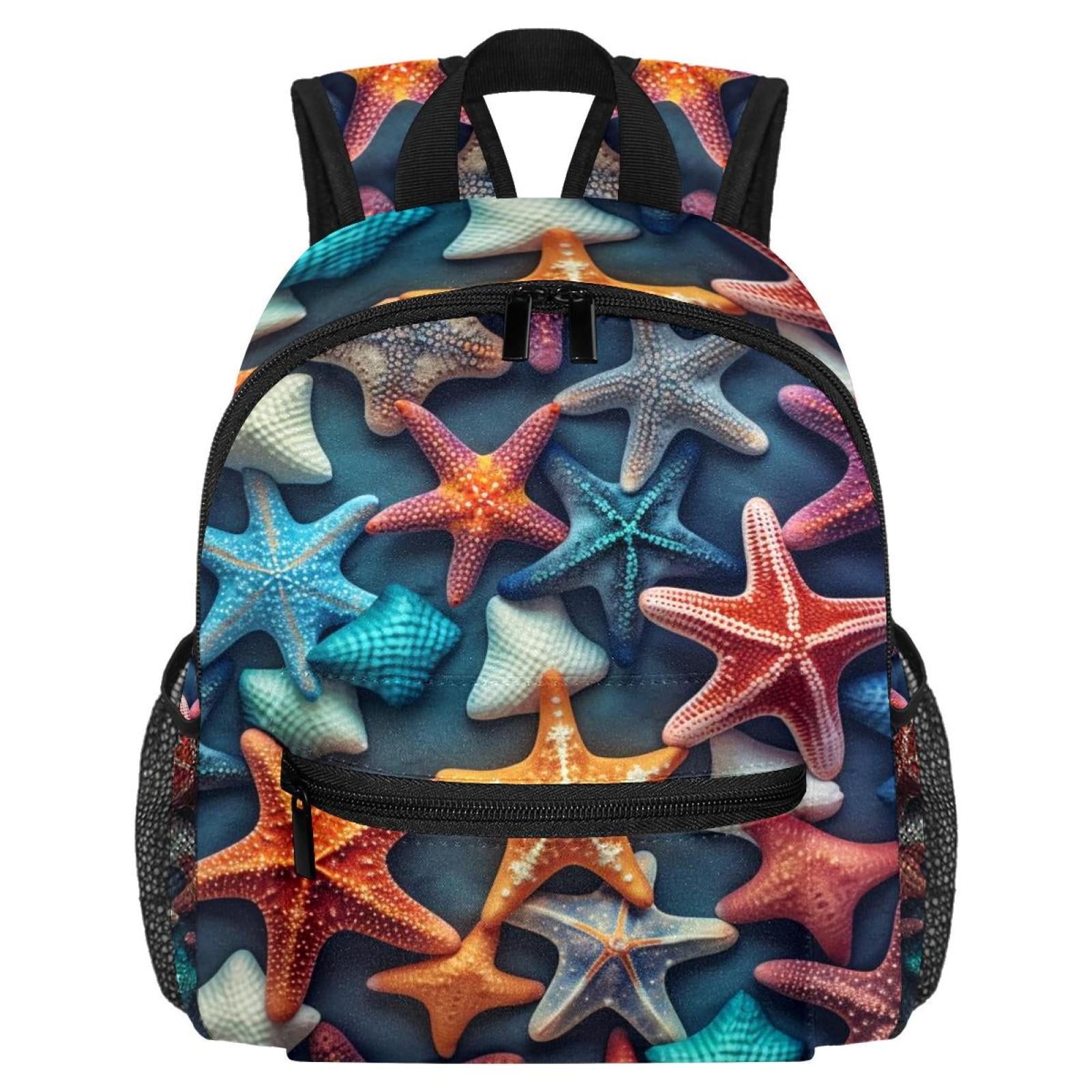 Starfish Cute Book Bag with Adjustable Shoulder Strap, Large Capacity ...